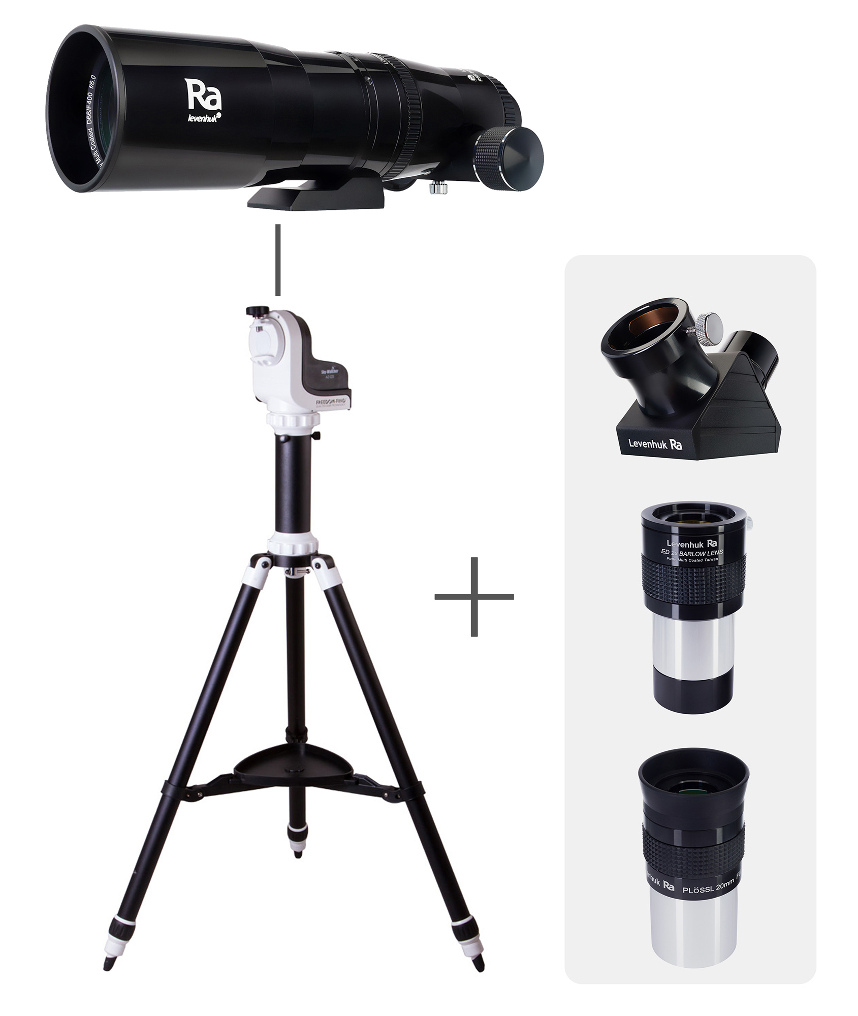 Levenhuk Ra R66 ED Doublet Black Kit - Купить на официальном сайте Левенгук